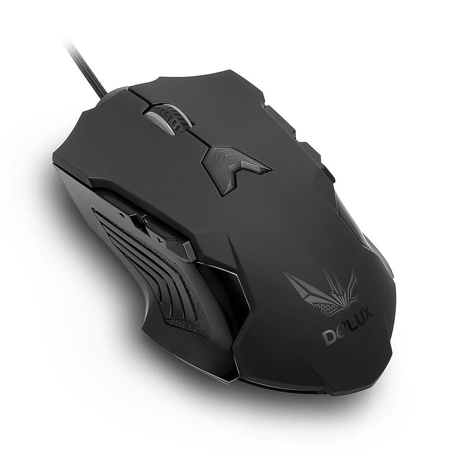 Delux M811LU Gaming Mouse Gamer USB Wired Ergonomics Design Laptop PC ...