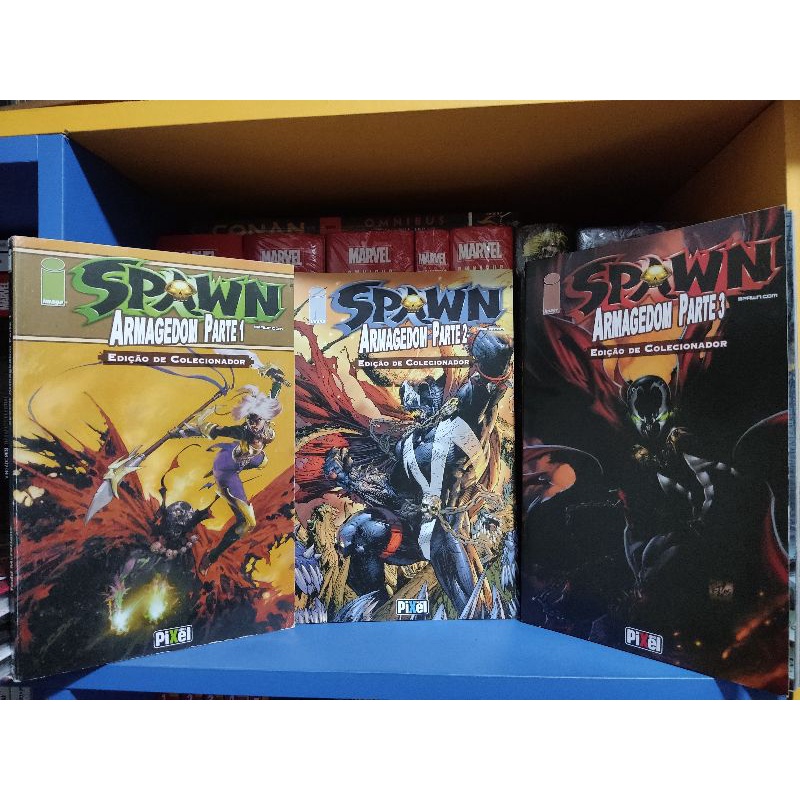 Hq Spawn Armageddon Completo em 3 volumes Pixel Todd McFarlane | Shopee Brasil