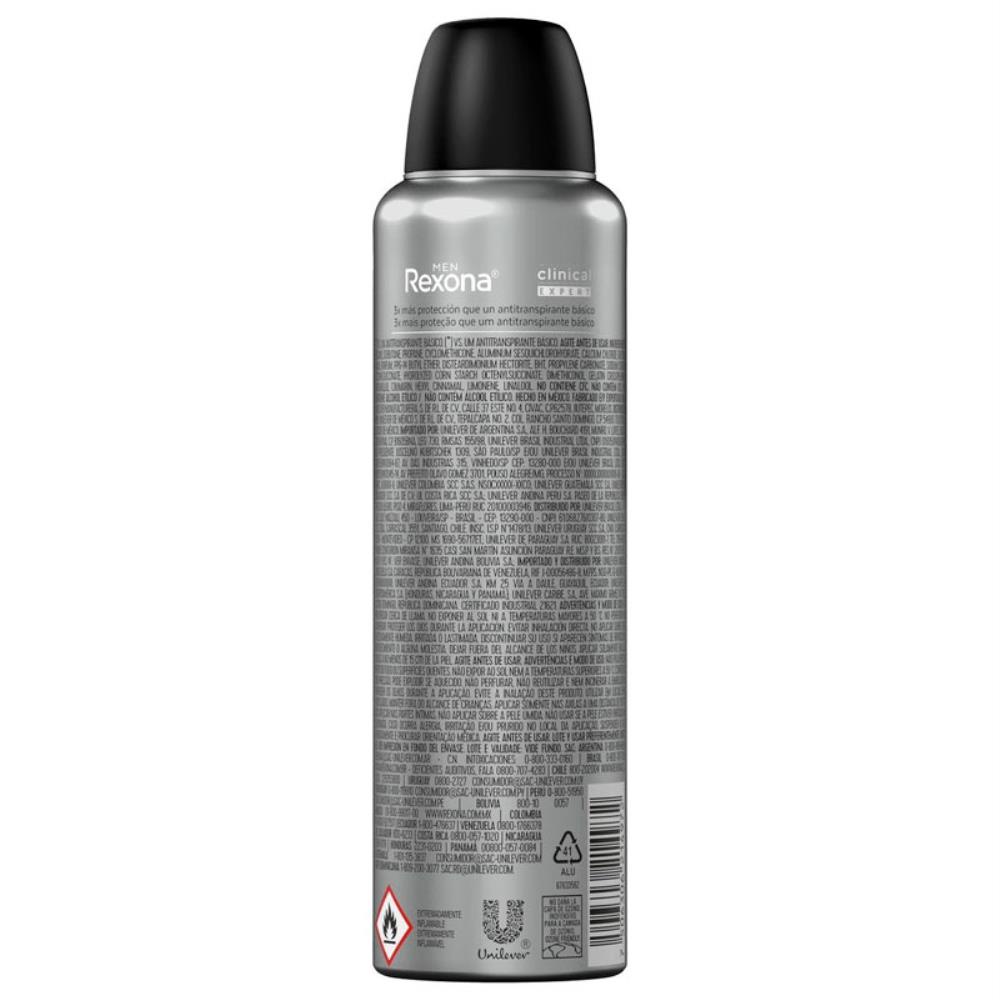 Rexona Desodorante Aerosol Clinical Clean 96h 150ml | Shopee Brasil