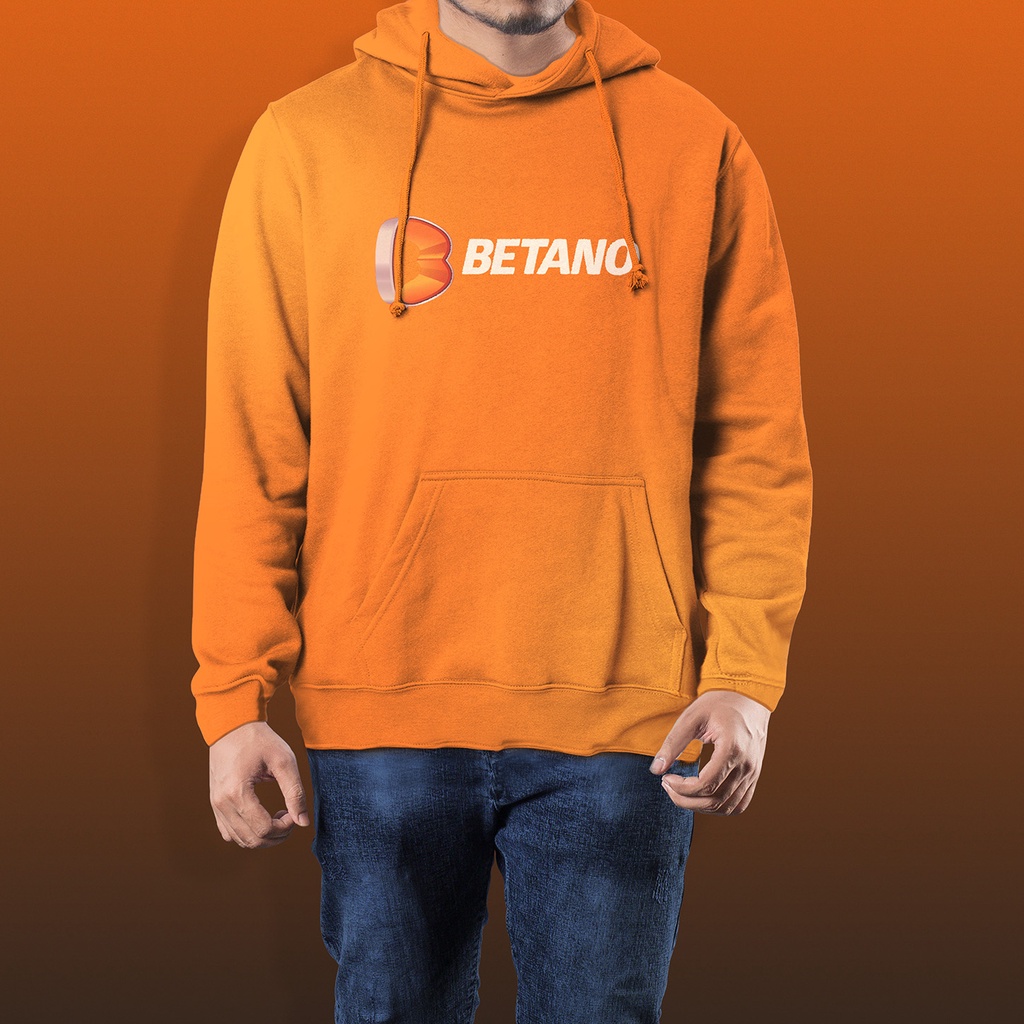 Moletom BETANO - LARANJA - Quero Apostar | Shopee Brasil