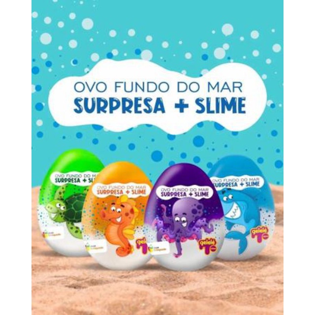 Ovo surpresa fundo do mar + slime!! | Shopee Brasil