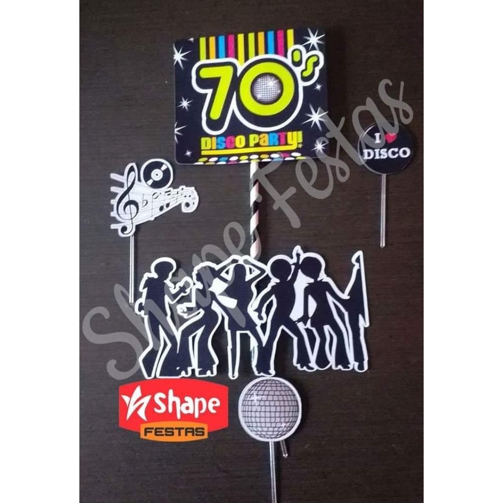 Topper Personalizado Para Bolo - 70 Anos | Shopee Brasil