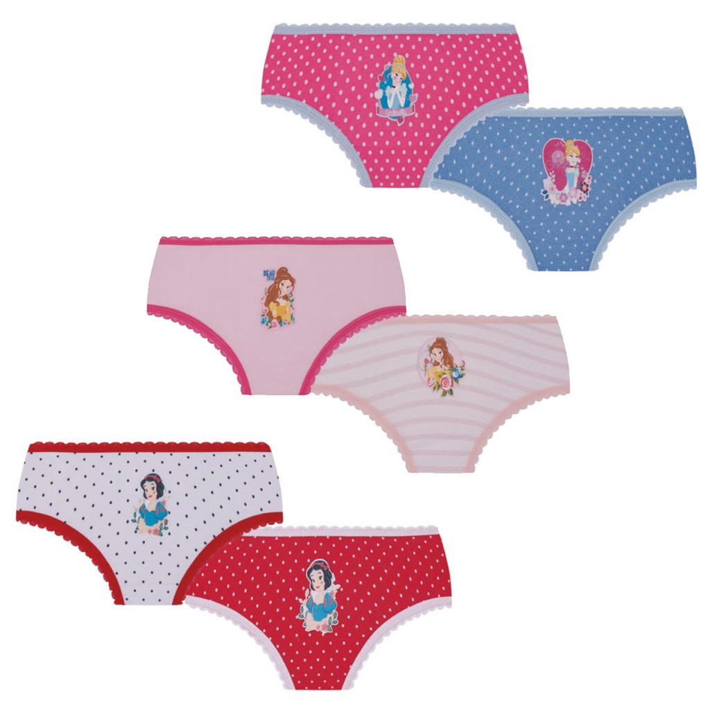 Kit com 6 Calcinhas Infantis Disney Lupo | Shopee Brasil