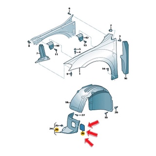 Tampa Do Para Barro dianteiro Do Golf Tsi Gti Msi Original Volkswagen ...