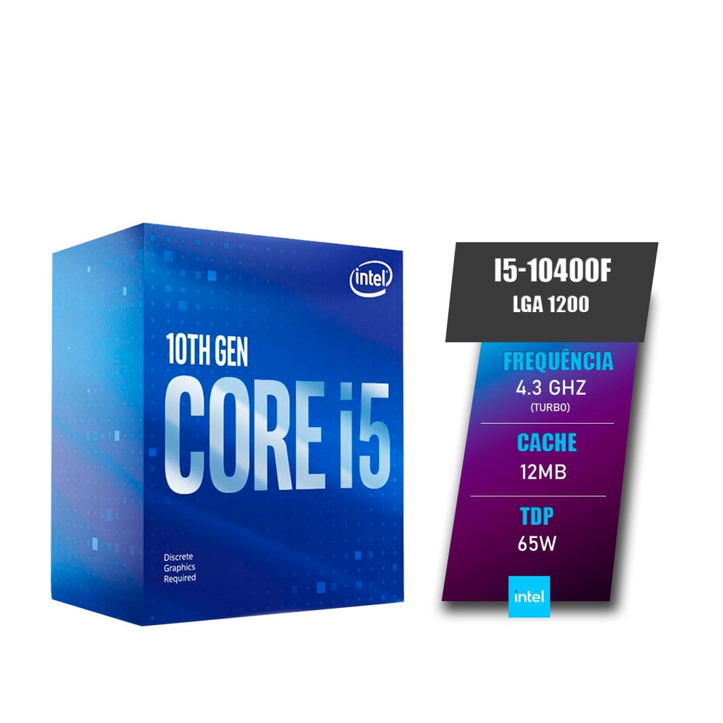 Processador Intel Hexa Core I5 10400F 4.3Ghz Turbo 12Mb | Shopee Brasil