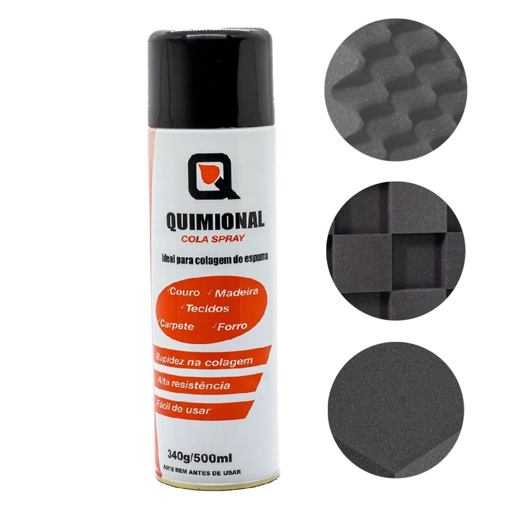 Cola Spray 340g Espuma Acústica Tecido Tapeceiro Rende Mais - Escorrega ...
