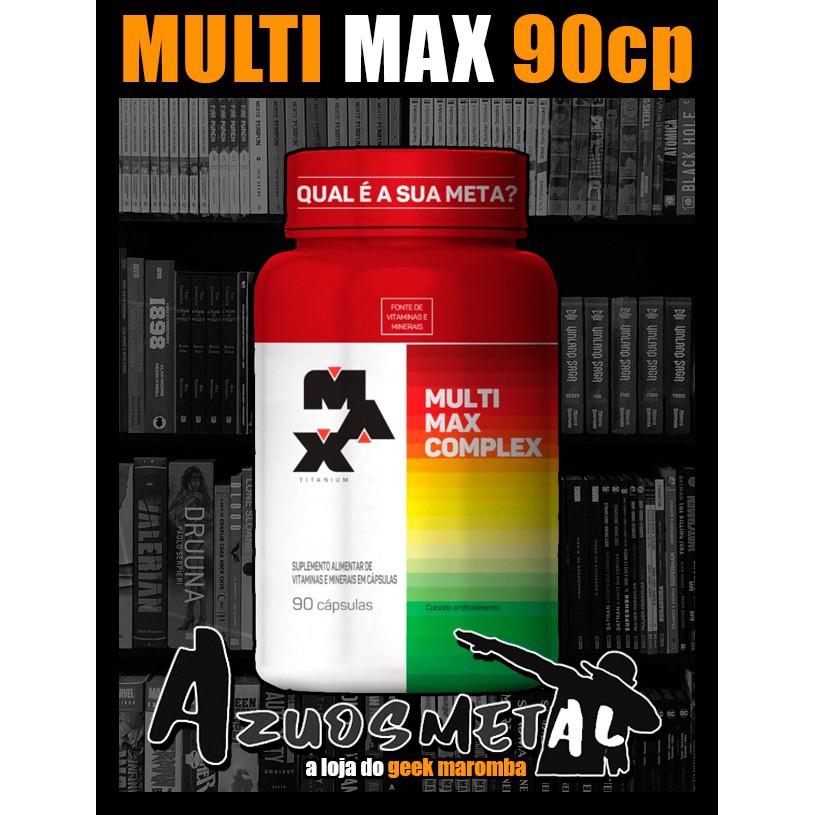 Multimax Multivitaminico - 90 Caps [Max Titanium] | Shopee Brasil
