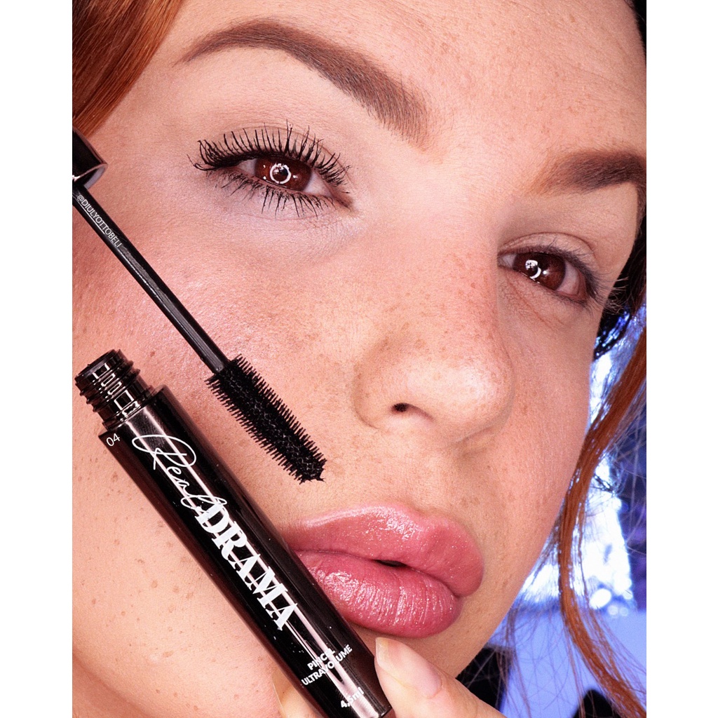 Rimel Máscara para Cílios Real Drama Bella Femme BF10096 Aplicador de Silicone Ultra Volume ...