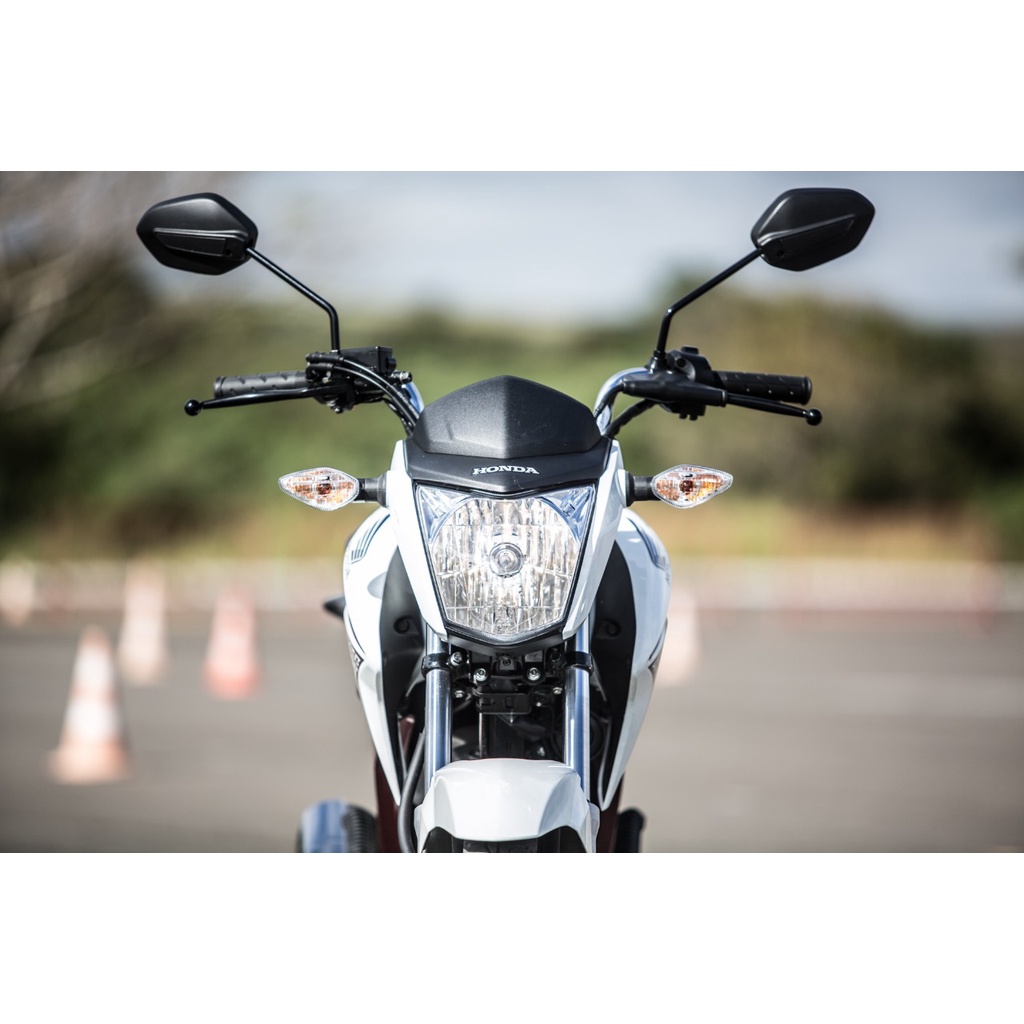 Par de Retrovisor Espelho Moto Modelo CG 160 Titan 150 2014 Fan Cb300 ...