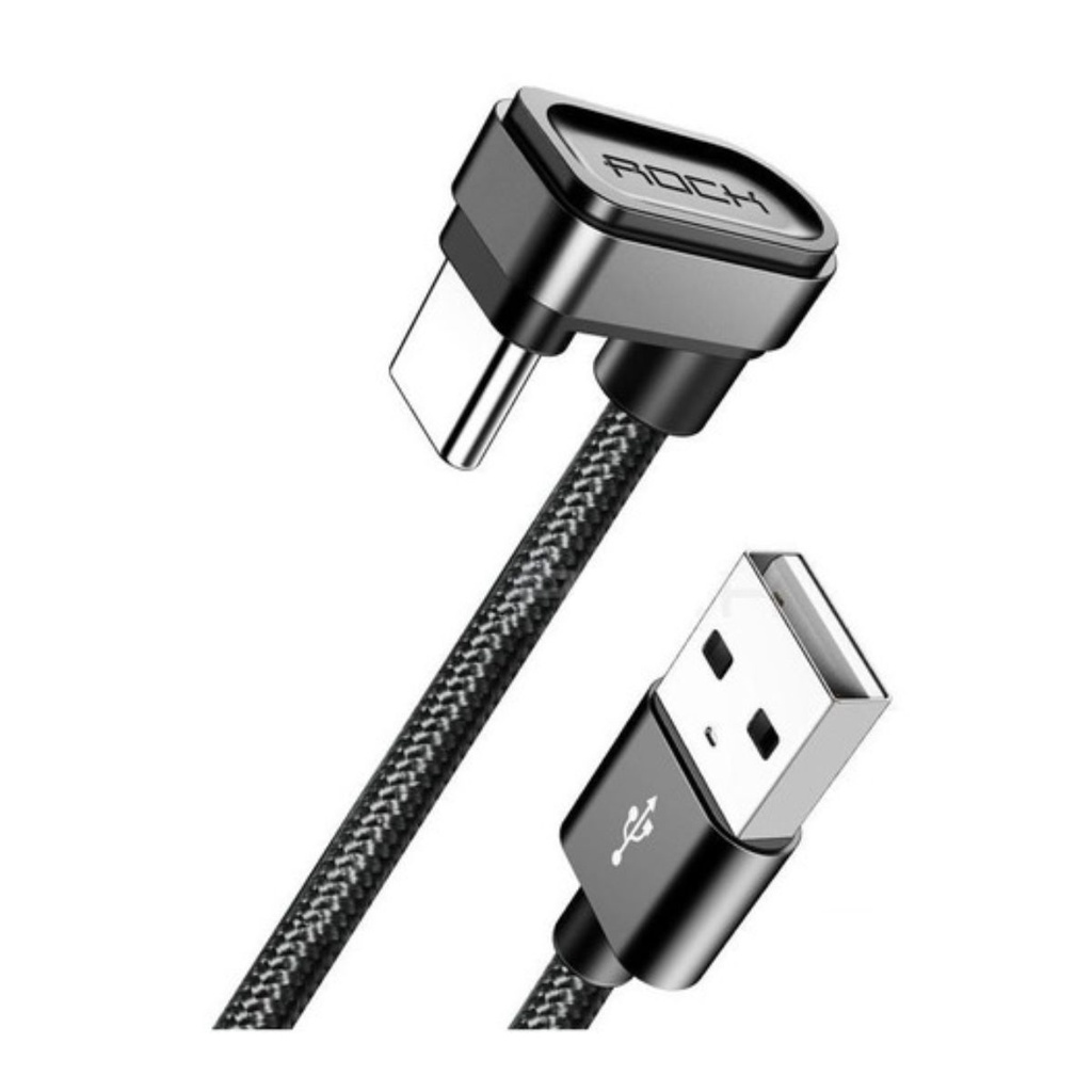Cabo USB para Tipo-C Rock U-Shaped 1.5A 100cm | Shopee Brasil
