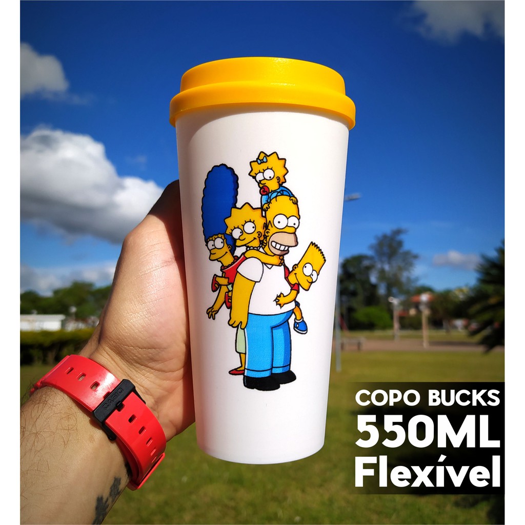 Copo Bucks Simpsons | Shopee Brasil