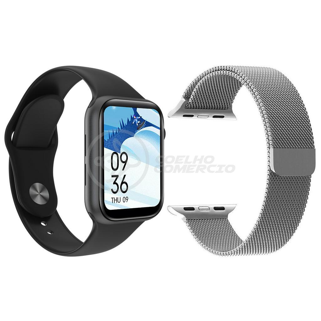 Relógio Inteligente SmartWatch S88 Preto com Jogos Android iOS + 1 ...