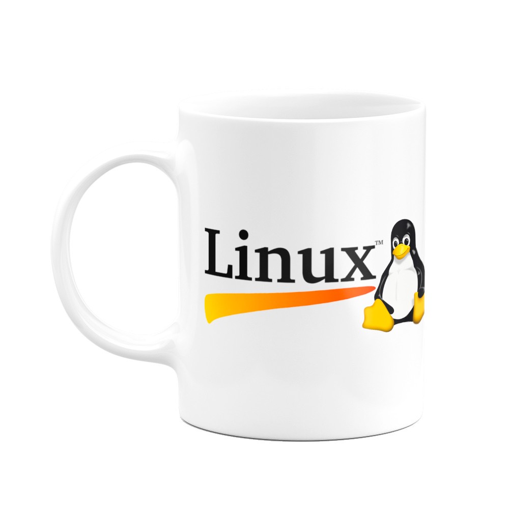 Caneca - Tux Linux branca | Shopee Brasil