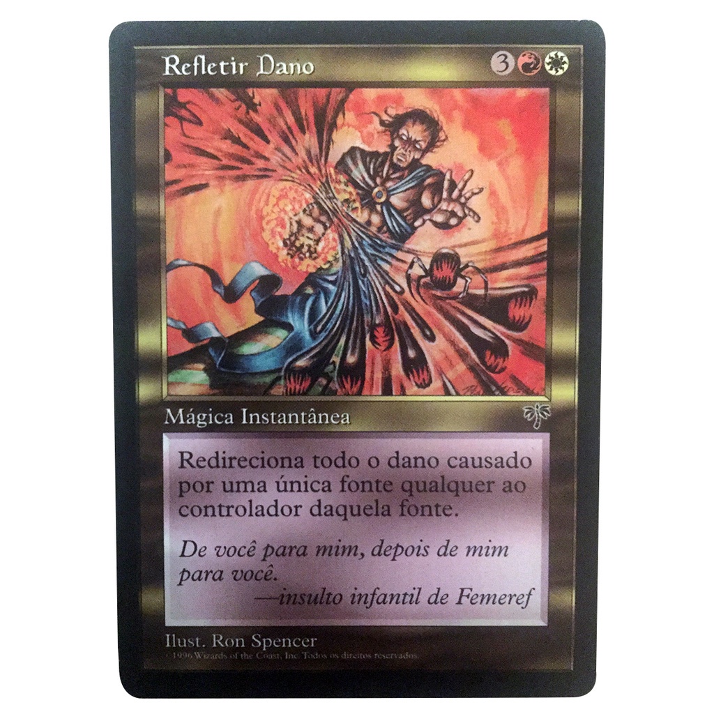 Magic The Gathering MTG Refletir Dano / Reflect Damage Miragem | Shopee ...