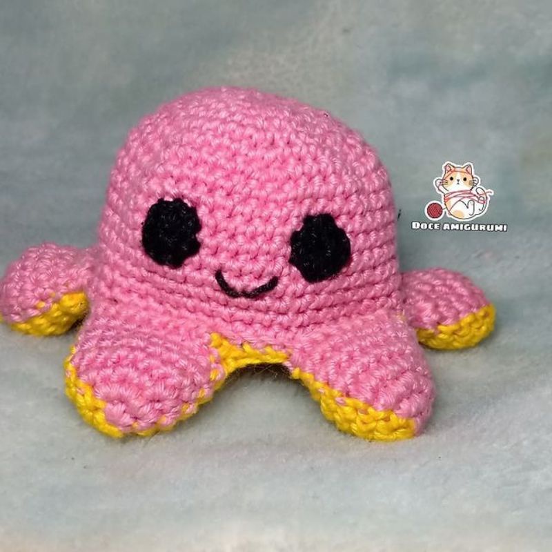 Polvo Amigurumi A Pronta Entrega | Shopee Brasil