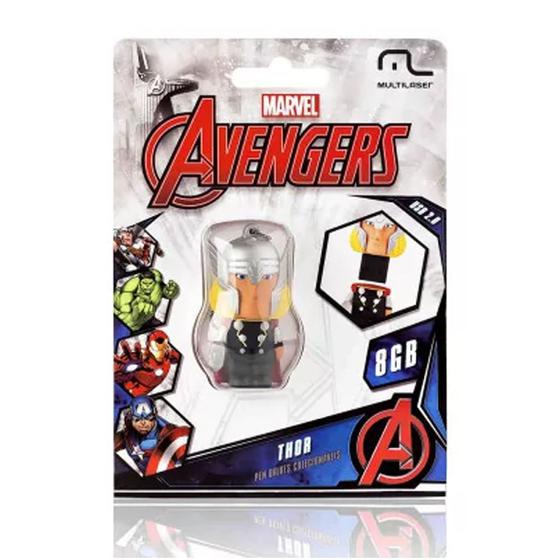 Pen Drive Multilaser Marvel Vingadores Thor 8GB | Shopee Brasil