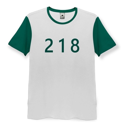 Camisa Camiseta Round 6 Uniforme Jogador 218 Cho Sang-woo | Shopee Brasil