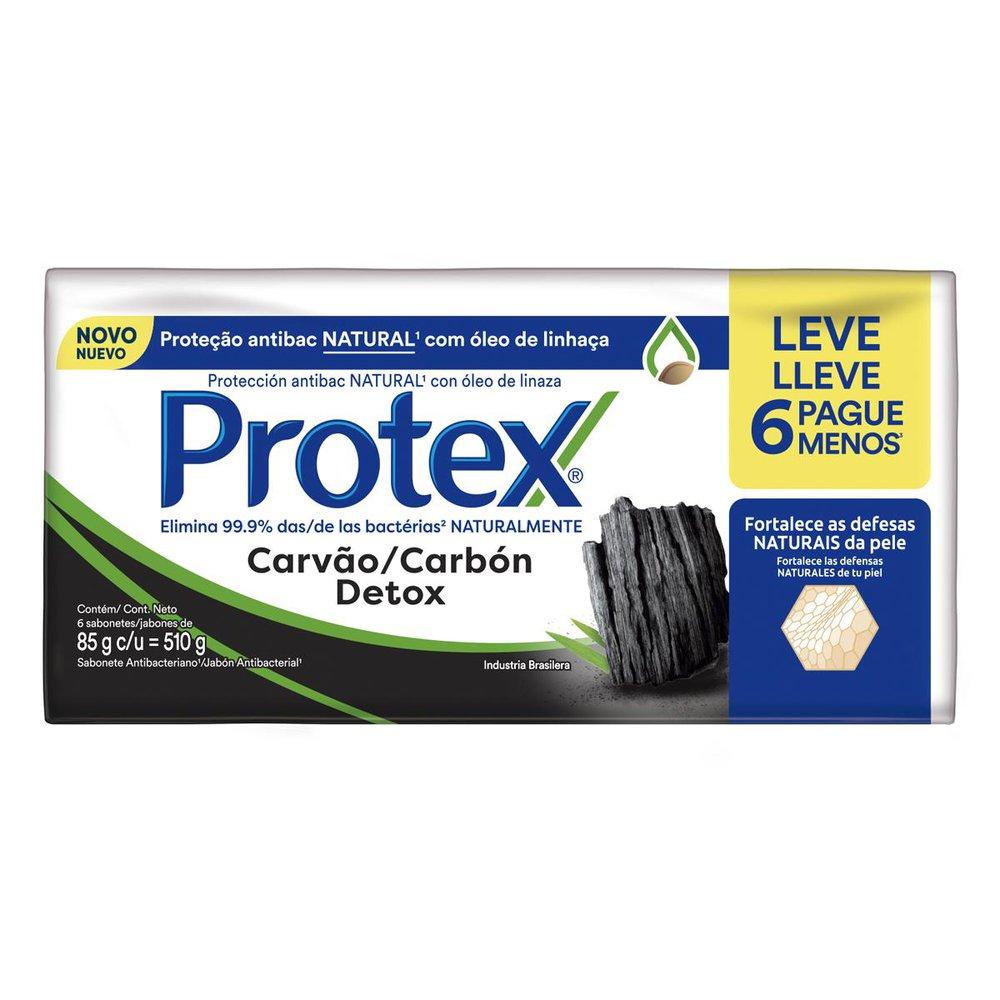 Sabonete em Barra Protex Carvão Detox 6 unidades 85g | Shopee Brasil