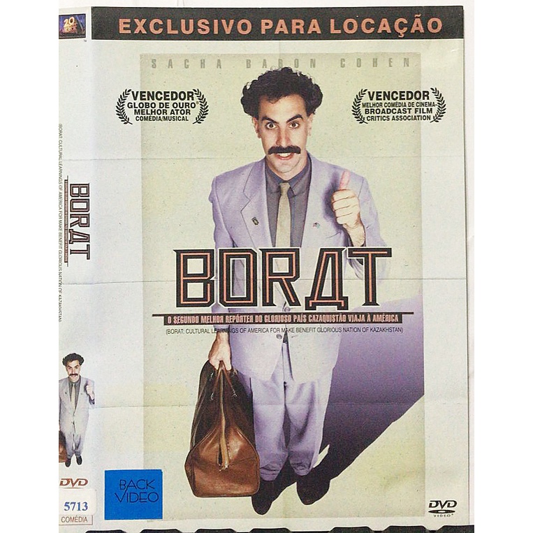 DVD Borat. Sacha Baron Coen | Shopee Brasil