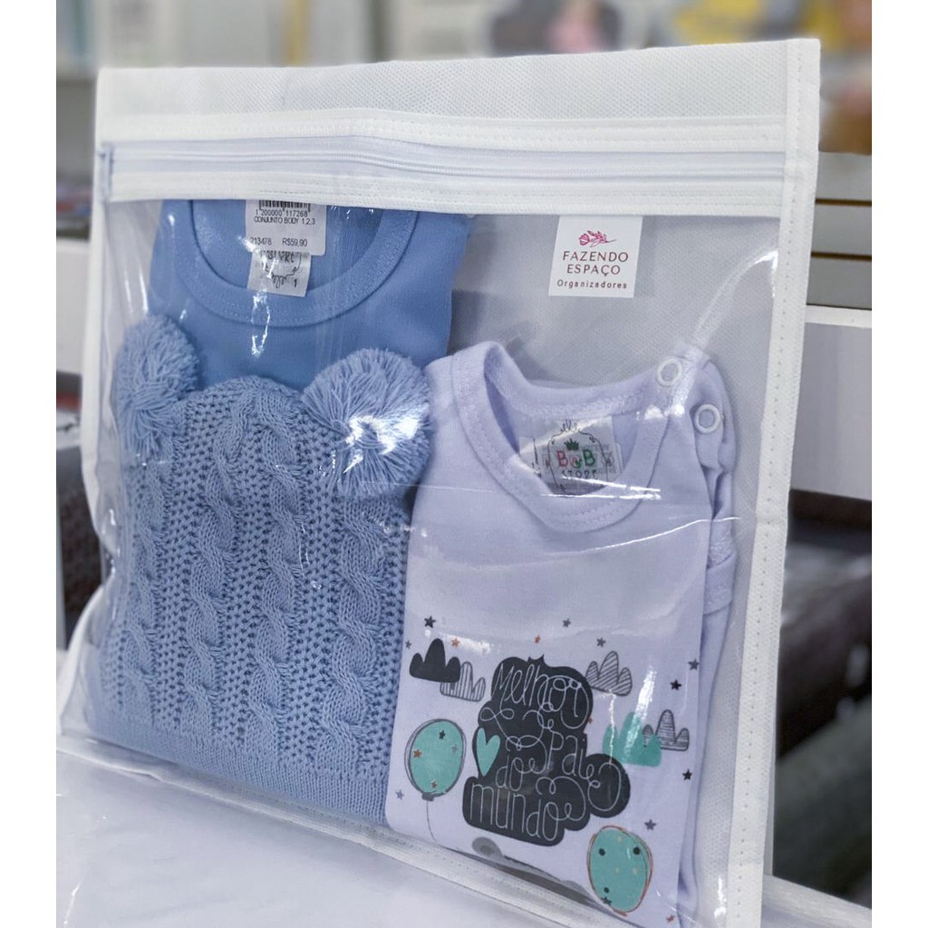 Envelopes de TNT e Plástico para Organização - Tamanho M (32x30 ...