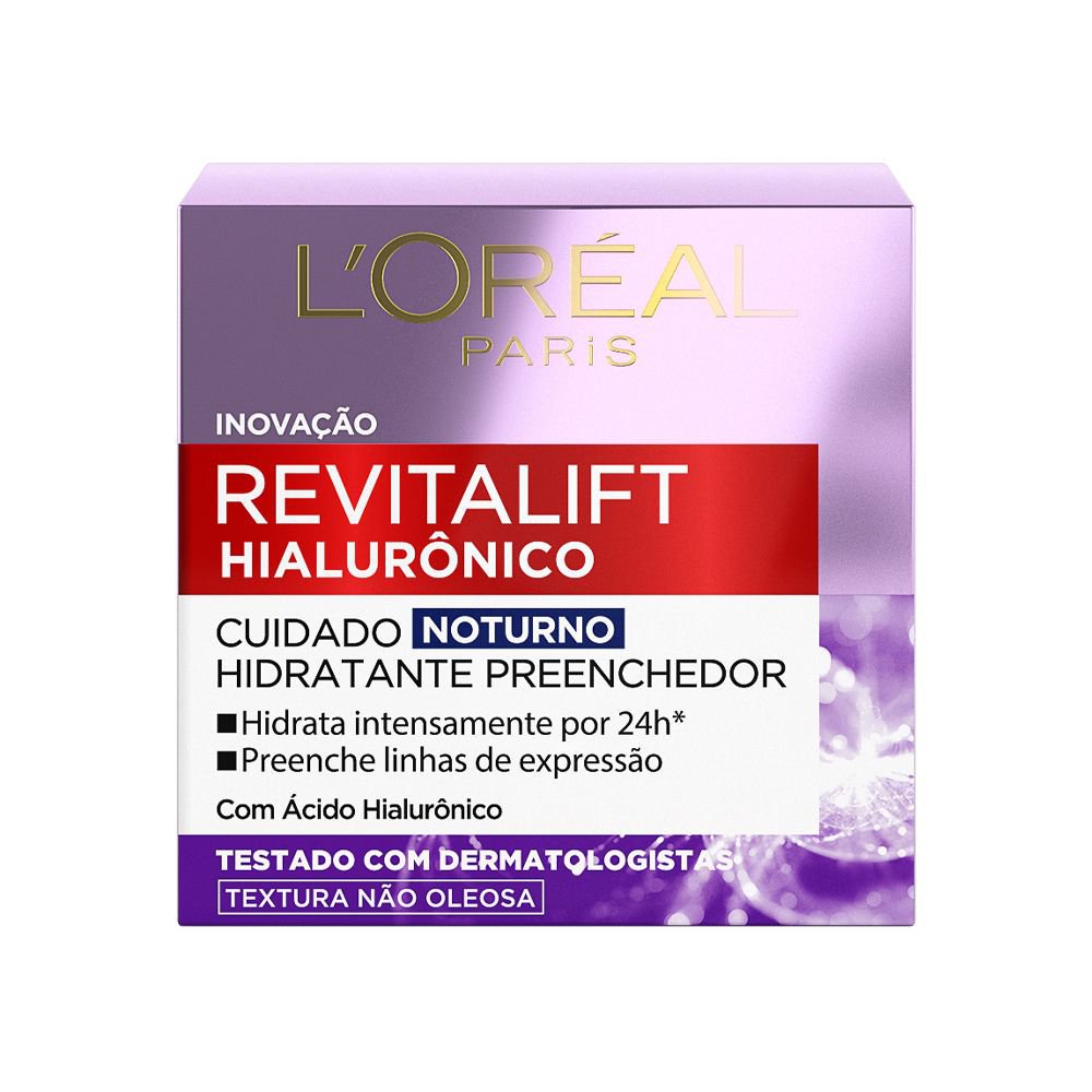Creme Anti-Rugas Anti-Idade Revitalift Hialurônico Loreal Paris Cuidado ...