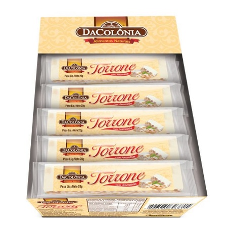 Mandolate Tipo Torrone 800g - DaColônia | Shopee Brasil