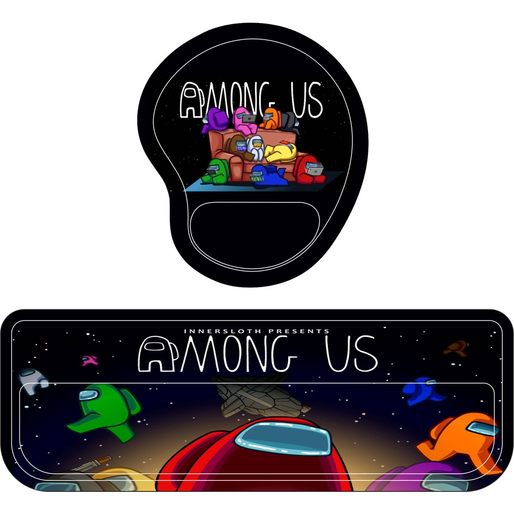 Mouse Pad e Key Pad Game Apoio Teclado Among Us | Shopee Brasil