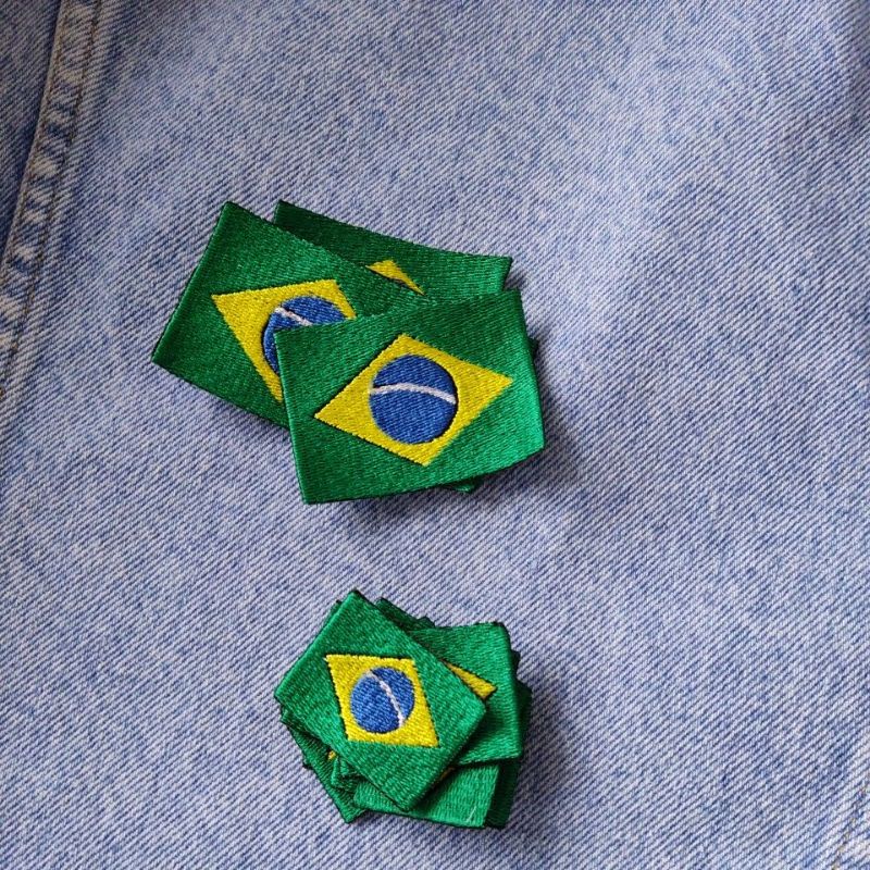patch bordado termocolante bandeira do Brasil copa do mundo | Shopee Brasil