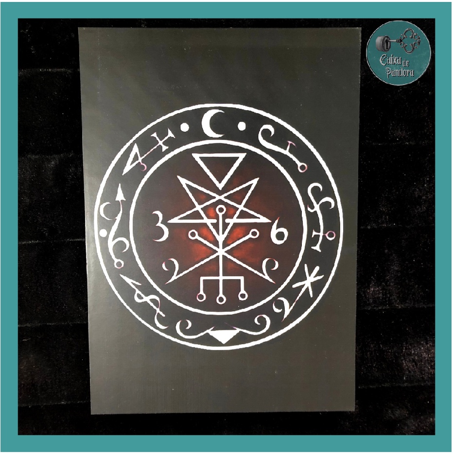 Quadro Selo de Lilith | Lilith e Samael | Deusa Lilith | Paganismo ...