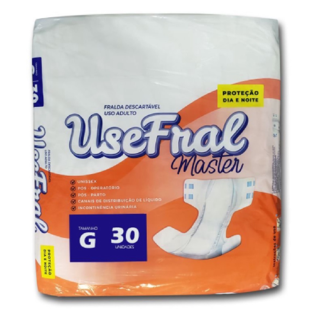 FRALDA GERIATRICA USEFRAL MASTER TAMANHO G 30 UNIDADES PROMOÇÃO ...