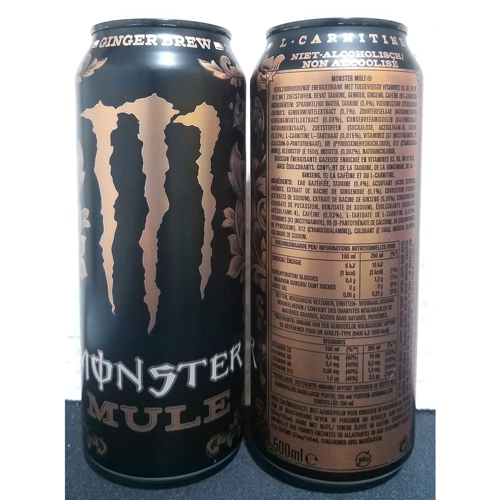 Monster Energy Mule Ginger Brew 500ml | Shopee Brasil