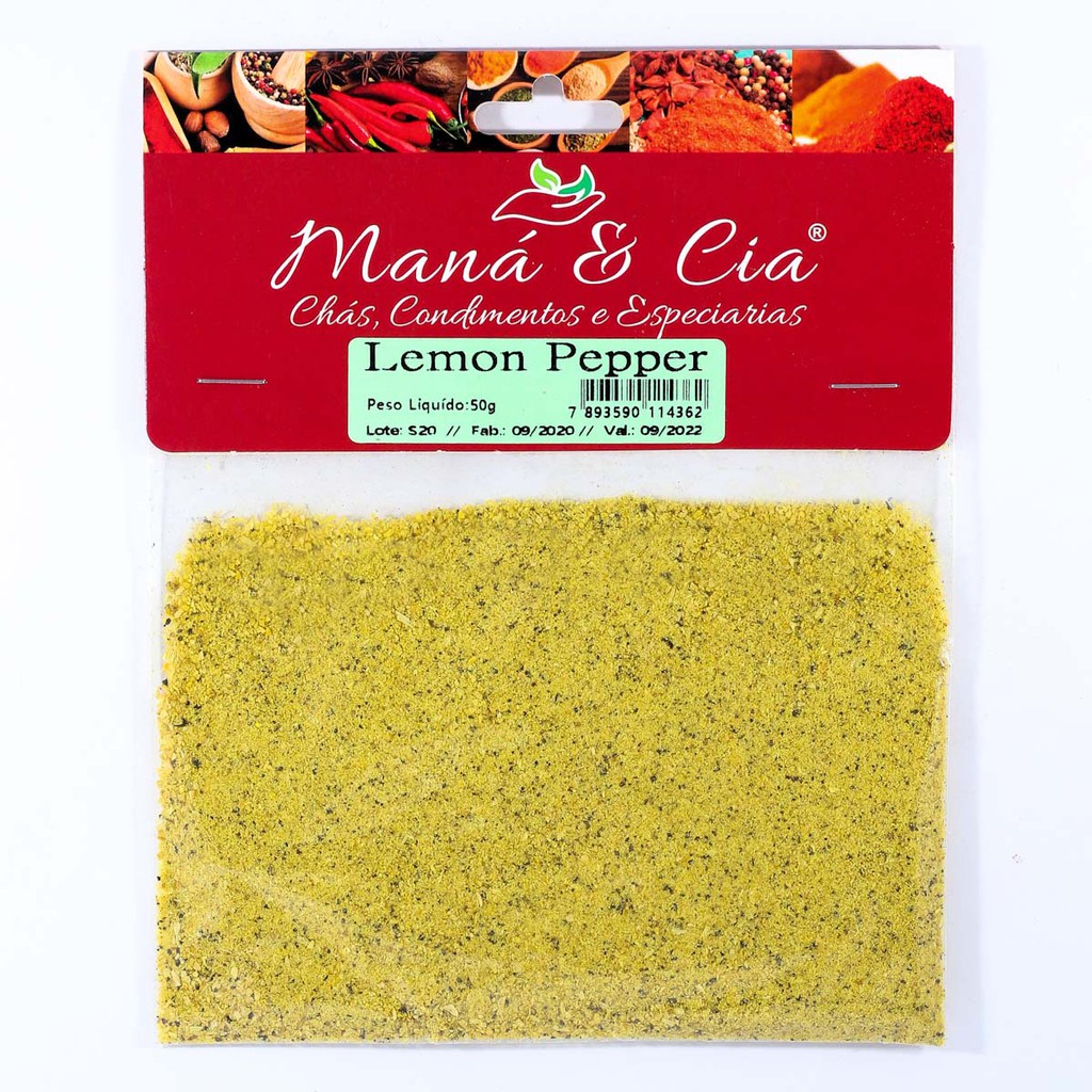 Tempero Lemon Pepper 50g | Shopee Brasil