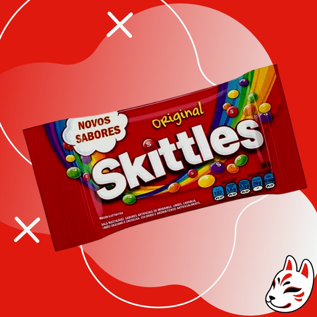 Bala Skittles Original e Skittles Wild Berry Importado Snack Americano Guloseimas Pronta Entrega ...