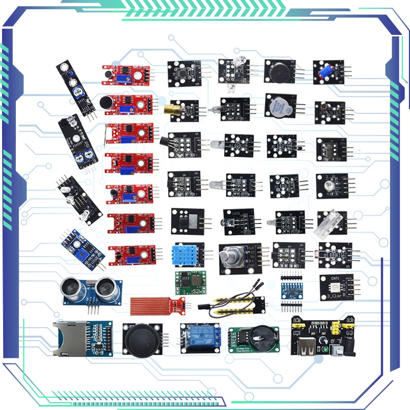 Para arduino 45 Em 1 Sensores Kit Inicial Melhor Que O De Sensor 37 UNO ...