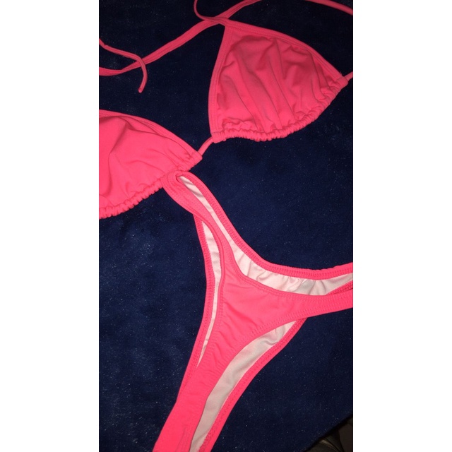 Biquini Asa Delta Marquinha De Fita Cortininha Fio Dental Moda Praia
