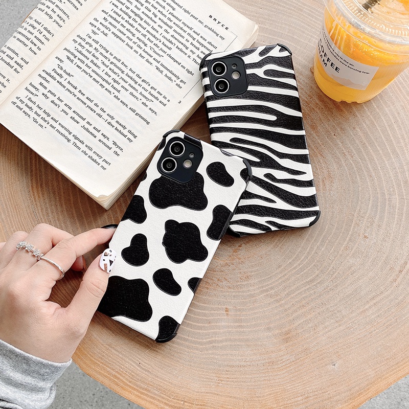 Capa De Couro Estampada Vaca Zebra Para Xiaomi Redmi Note 10 10s 9 9s 8 ...