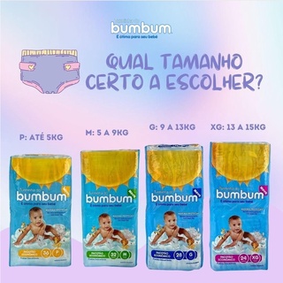 Fralda Turminha do Bumbum descartavel infantil | Shopee Brasil