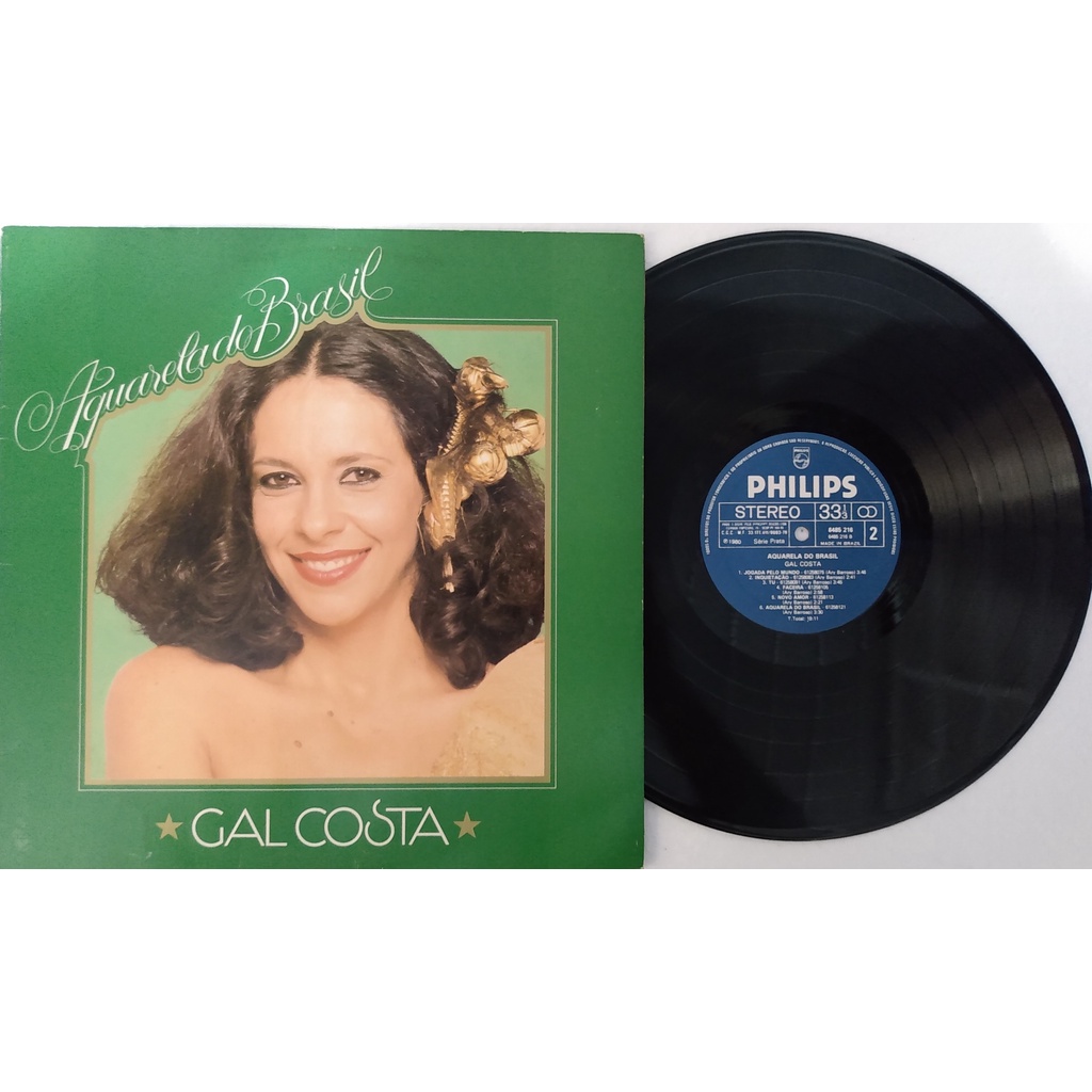 Disco de vinil capa dupla - GAL Costa ,Aquarela do Brasil -ano-1980. | Shopee Brasil