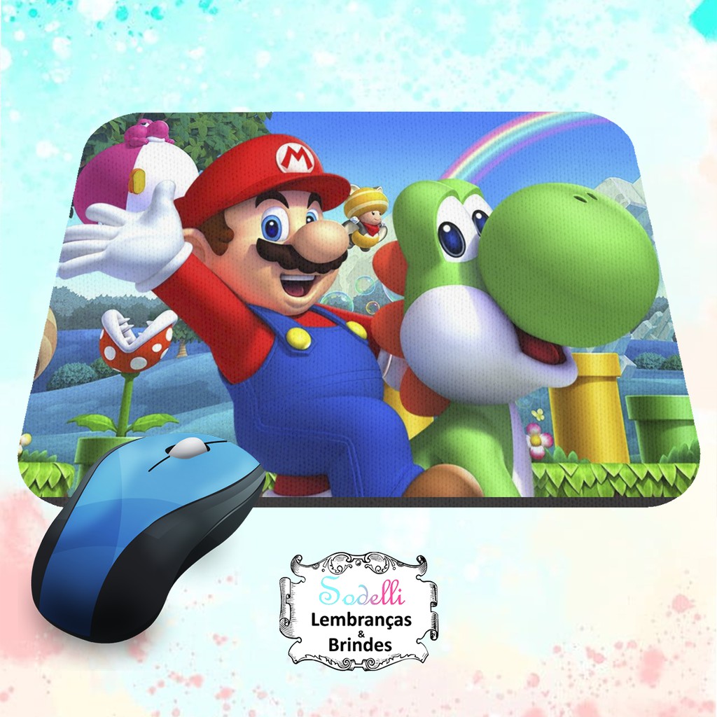 Mouse Pad Super Mario 23x18cm | Shopee Brasil