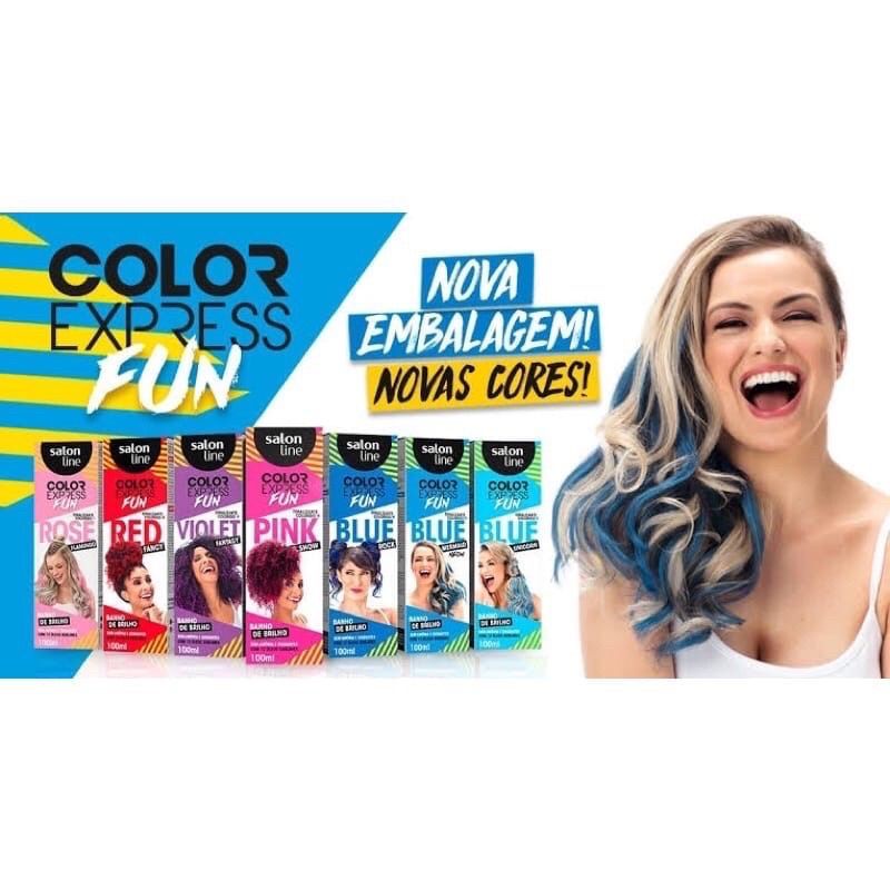 Tonalizante Color Express Fun Salon Line 100 ml cada | Shopee Brasil