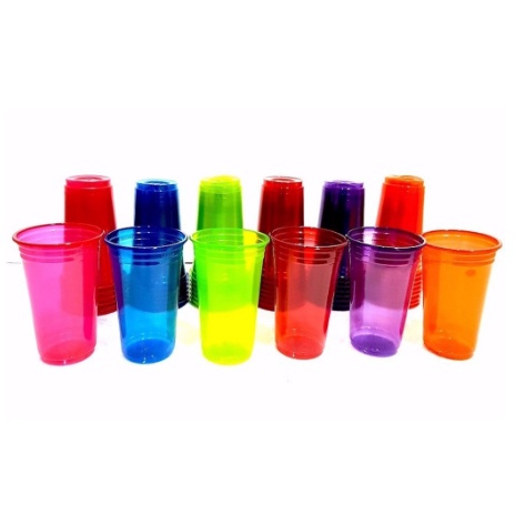 Copobras Copo Balada Neon 300ml C/ 25 Unidades | Shopee Brasil