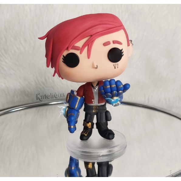 Funko Pop Customizado Vi Arcane LOL | Shopee Brasil