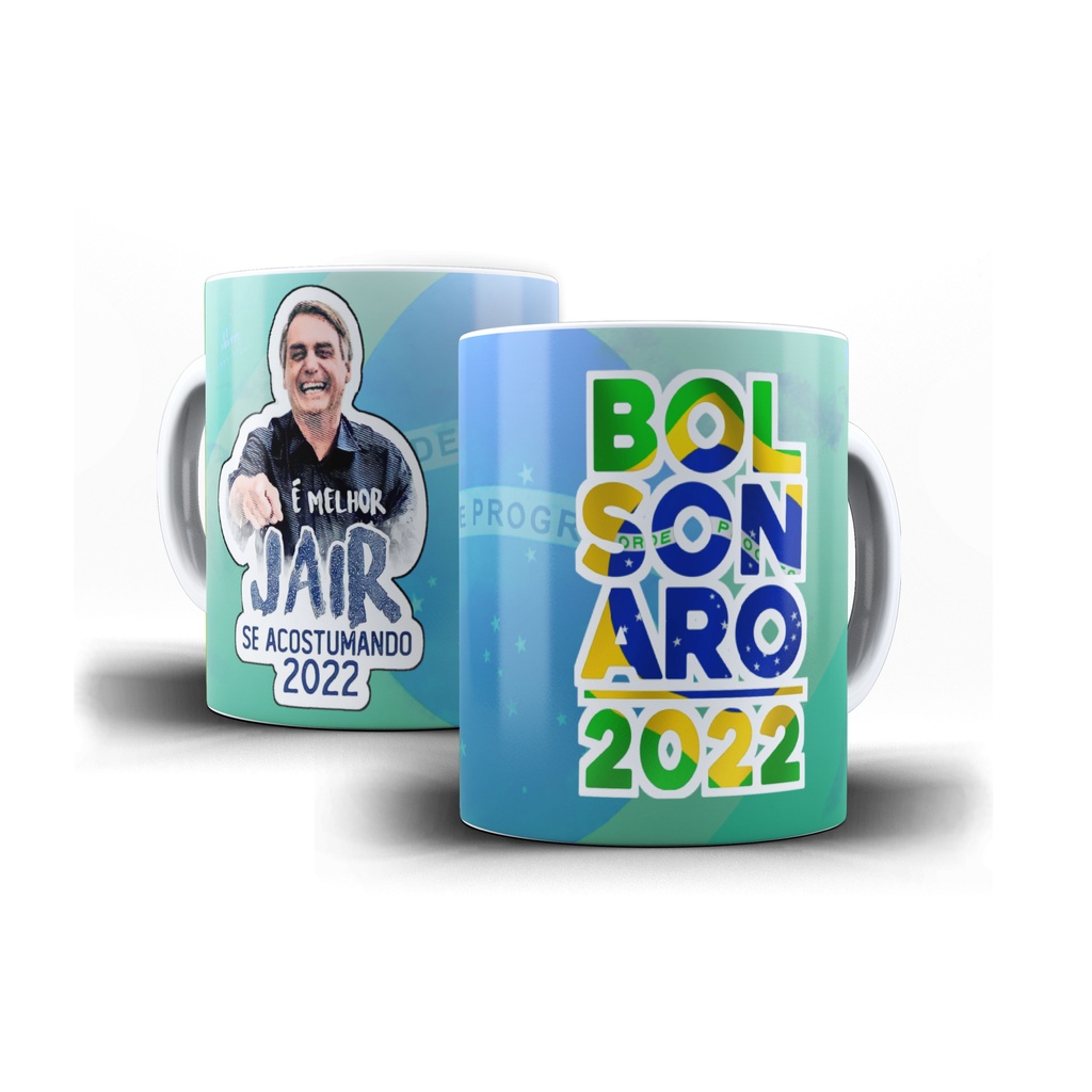 CANECA PERSONALIZADA BOLSONARO 2022 ELEIÇÃO | Shopee Brasil