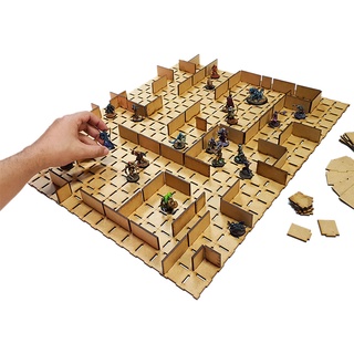 Kit Grid Modular 3D Grid de Batalha - RPG Battle Grid D&D | Shopee Brasil