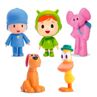 Boneco da turma do Pocoyo De Vinil Pocoyo Nina Pato Loula Elly Fred ou ...