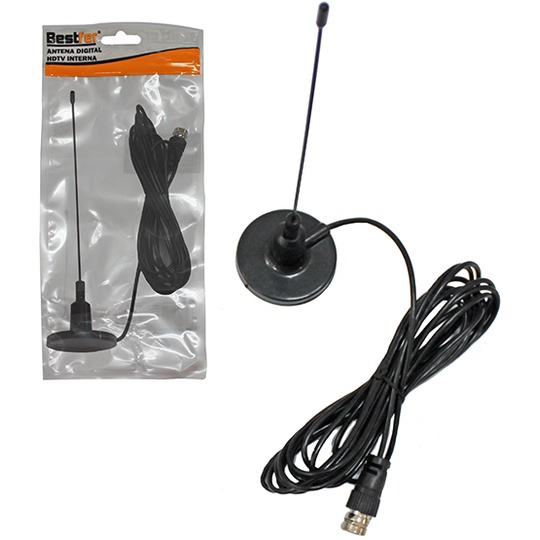 Antena Digital INTERNA/ EXTERNA Universal 4TV HDTV/ VHF/ UHF/FM ...