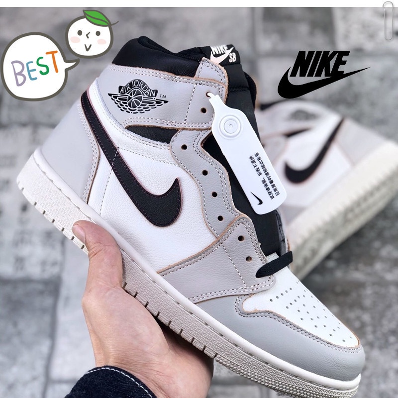 Tênis Nike SB X Air Jordan 1 Retrô/OG " Light Bone " Cano Alto Basquete ...