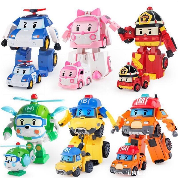Deformation Robocar Poli Toys Set Poli Robot Toys For Kids Transformer ...