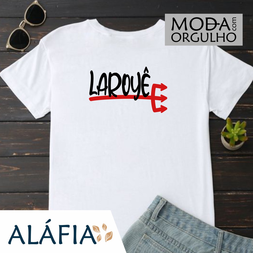 Camisa - Linha Umbanda - Laroyê Exu - Desconto no Preço