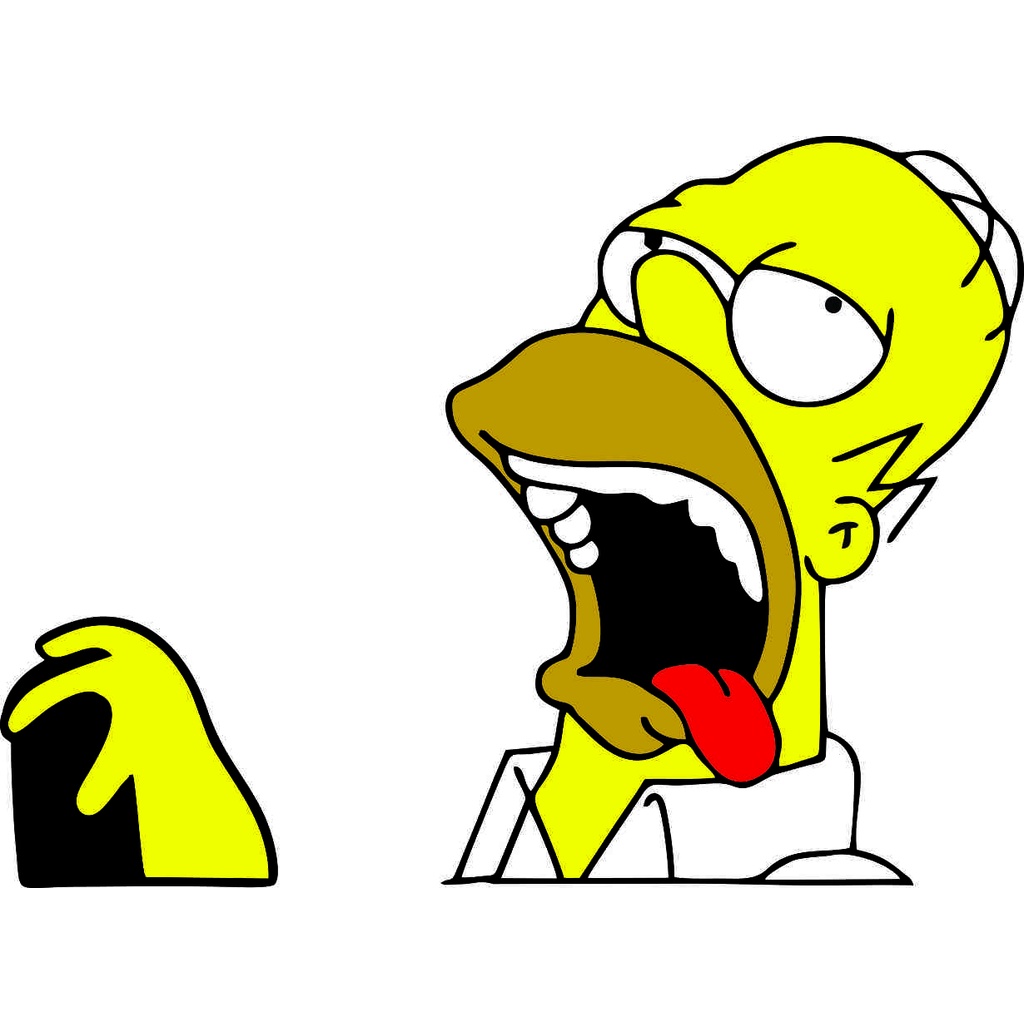 adesivo homer simpson dirigindo 28x40 | Shopee Brasil